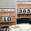 Wood Countdown Sign With Interchangeable Plates, Personalized Calendar ...