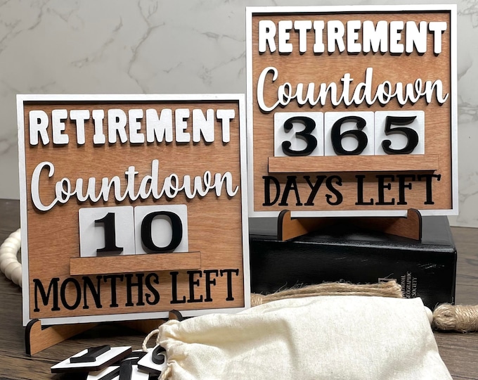 Retirement Countdown Calendar Travel Theme Gift for Parent - Etsy