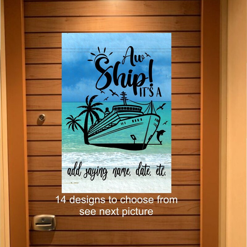 Cruise Ship Door Magnet Signs - Etsy