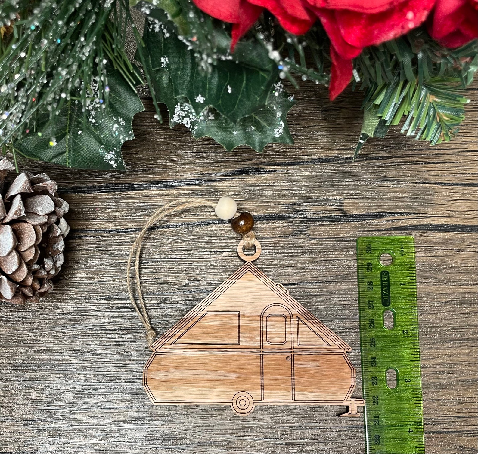 Custom A Frame Popup Camper Ornament, Personalized Christmas Decor, RV ...