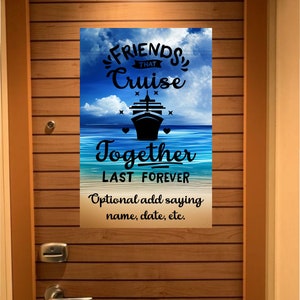 Custom Cruise Ship Door Magnetic Sign, Personalized Cruise Stateroom ...