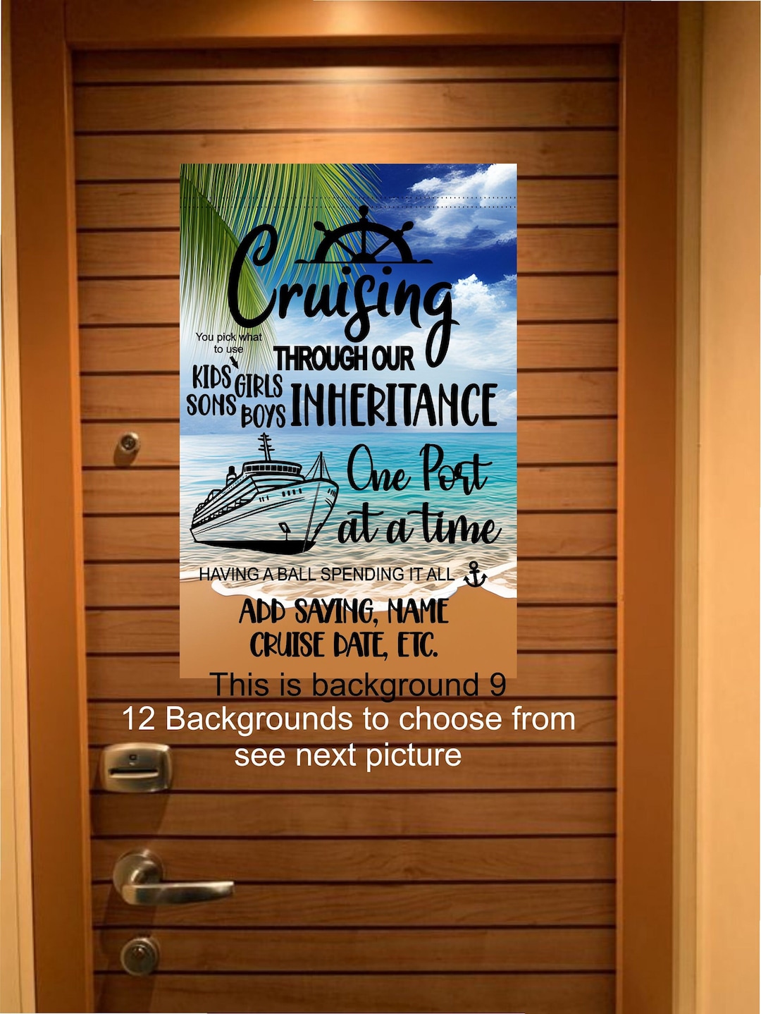 Personalized Magnetic Cruise Ship Door Decoration, Custom Cruise Magnet ...