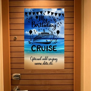 Custom Cruise Ship Door Magnetic Sign, Personalized Cruise Stateroom ...