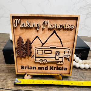 Custom Fifth Wheel Trailer Wood 3d Sign With Stand, Personalized 5th ...