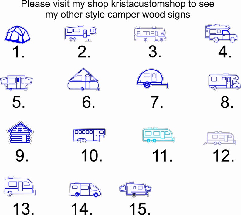 Custom Fifth Wheel Trailer Wood 3d Sign With Stand, Personalized 5th ...