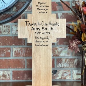 Custom Wooden Cross on Stand, Large Rustic Handmade Wood Cross ...