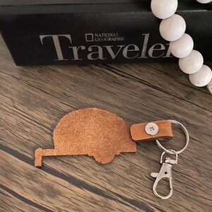 Retro Camper Trailer Leather Keychain, Vintage Small RV Camper ...