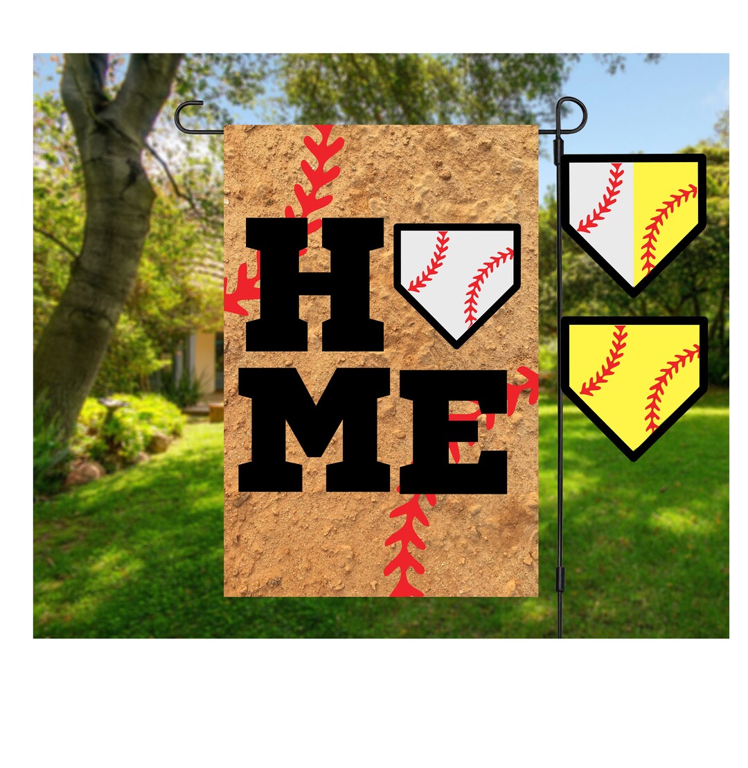 Garden Flag Flag Softball Garden Flag Sports Fan Baseball Garden Flag ...