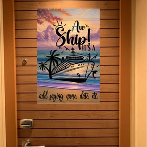 Custom Magnetic Cruise Ship Door Decoration, Personalized Cruise Door ...
