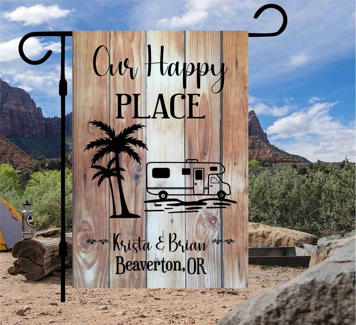 Custom Class C RV Camper Motorhome Garden Flag Personalized - Etsy