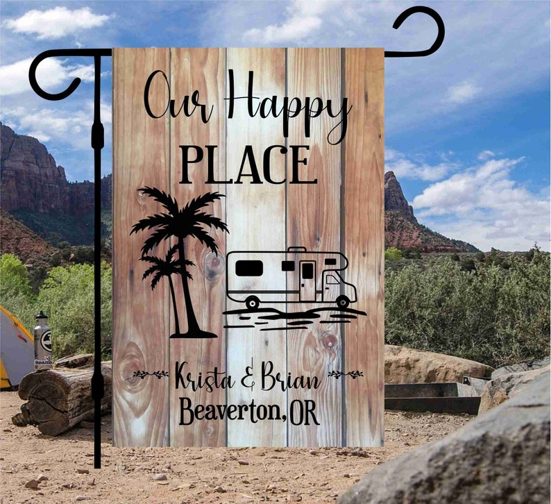 Custom Class C RV Camper Motorhome Garden Flag Personalized - Etsy