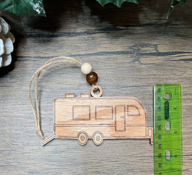 Custom Toy Hauler Camper Holiday Tree Ornament, Personalized Pull ...