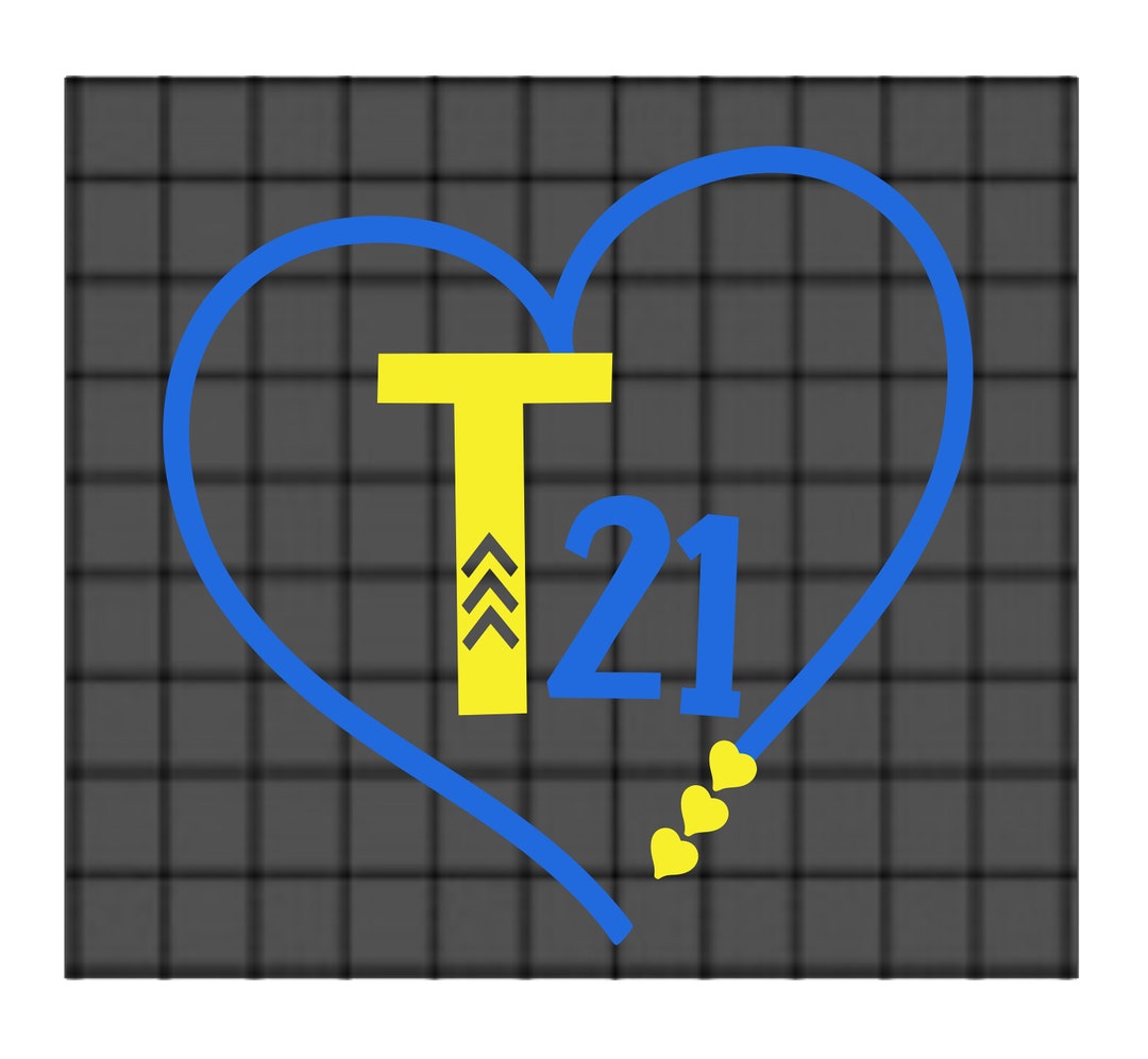 T21 Down Syndrome Decal, World Down Syndrome Awareness Support Bumper ...