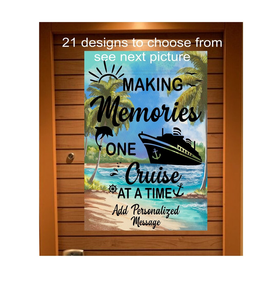 Magnetic Cruise Ship Door Decoration Banner, Personalized Cruising Door ...