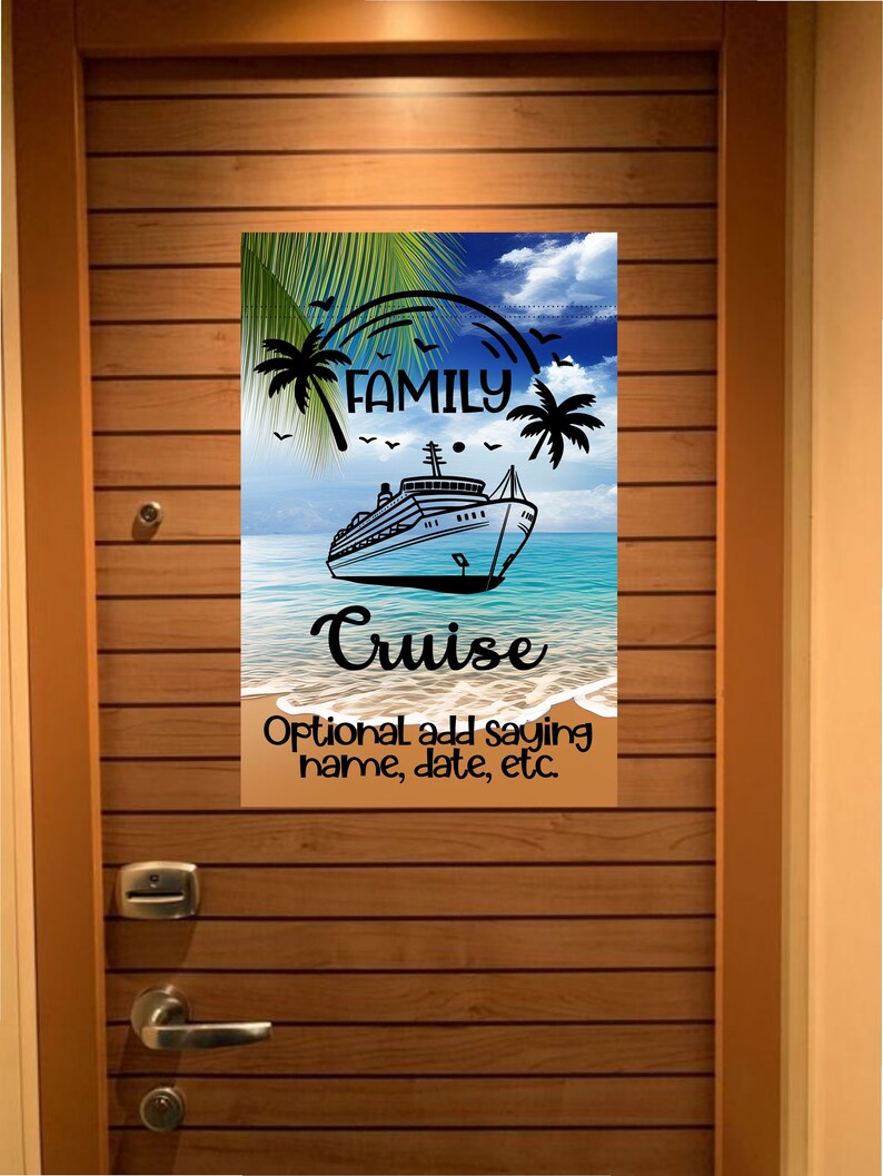 Cruise Door Decor, Personalized Magnetic Cruising Sign for Your Cabin ...