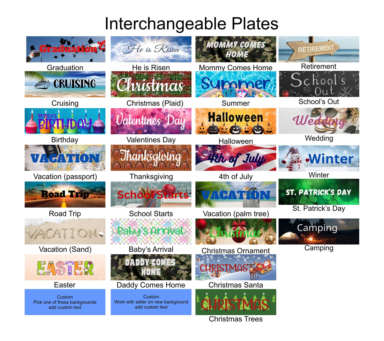 Wood Countdown Sign With Interchangeable Plates, Personalized Calendar ...