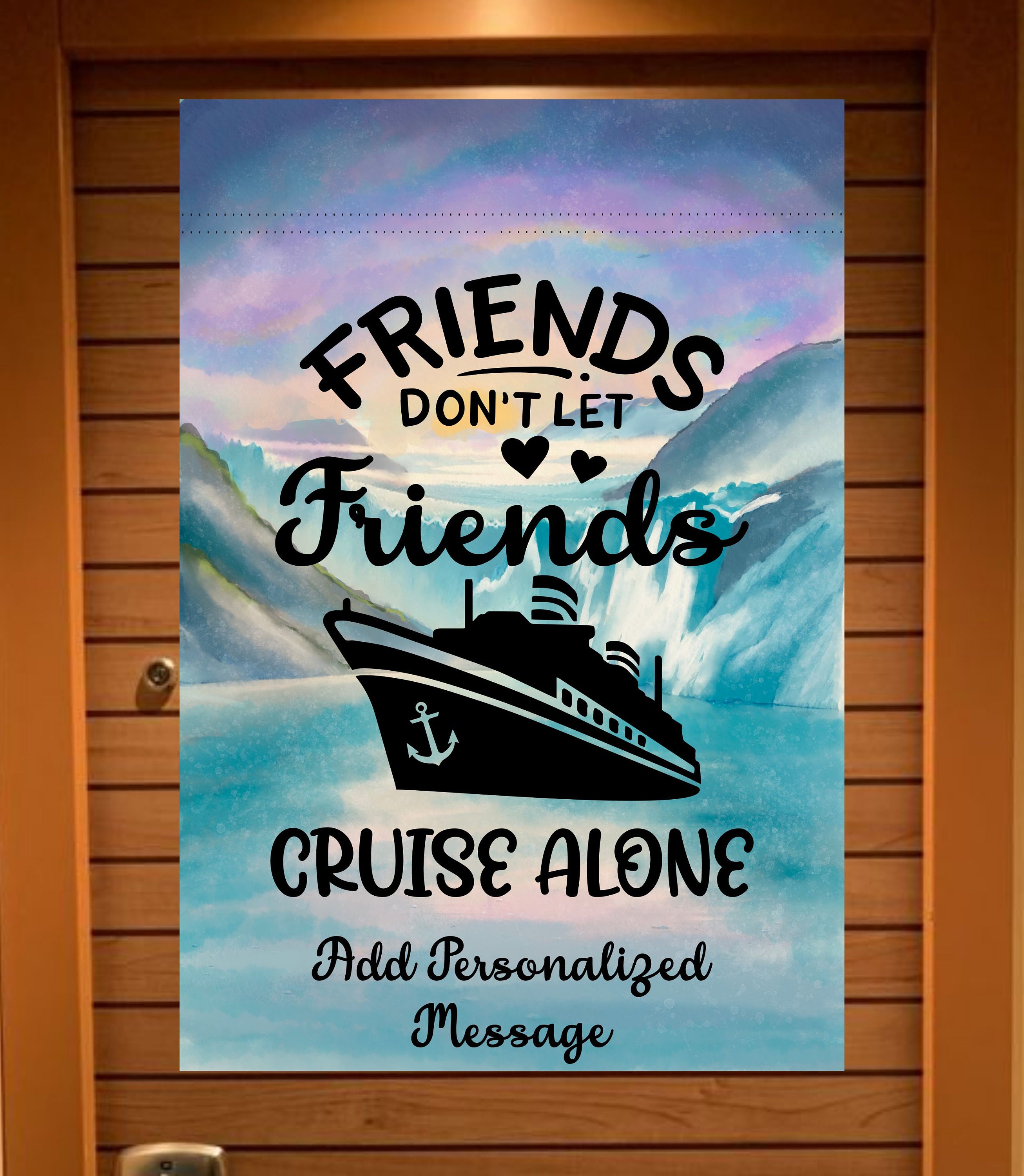 Magnetic Cruise Ship Door Decoration Banner, Personalized Cruising Door ...