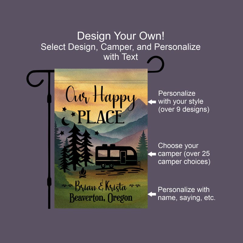 Rv Custom Camping Flags - Etsy
