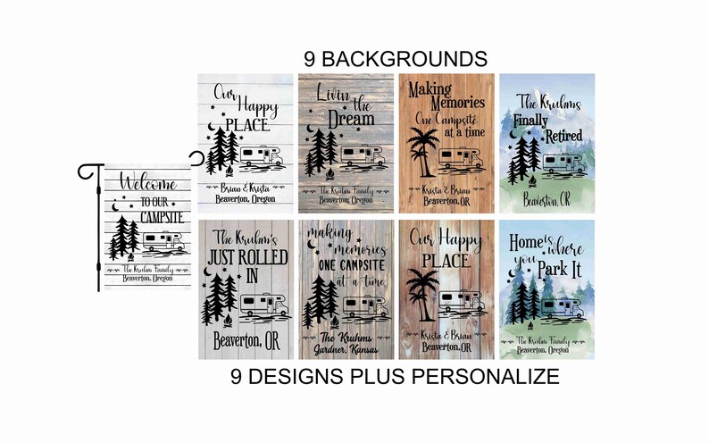 Custom Class C RV Camper Motorhome Garden Flag Personalized - Etsy