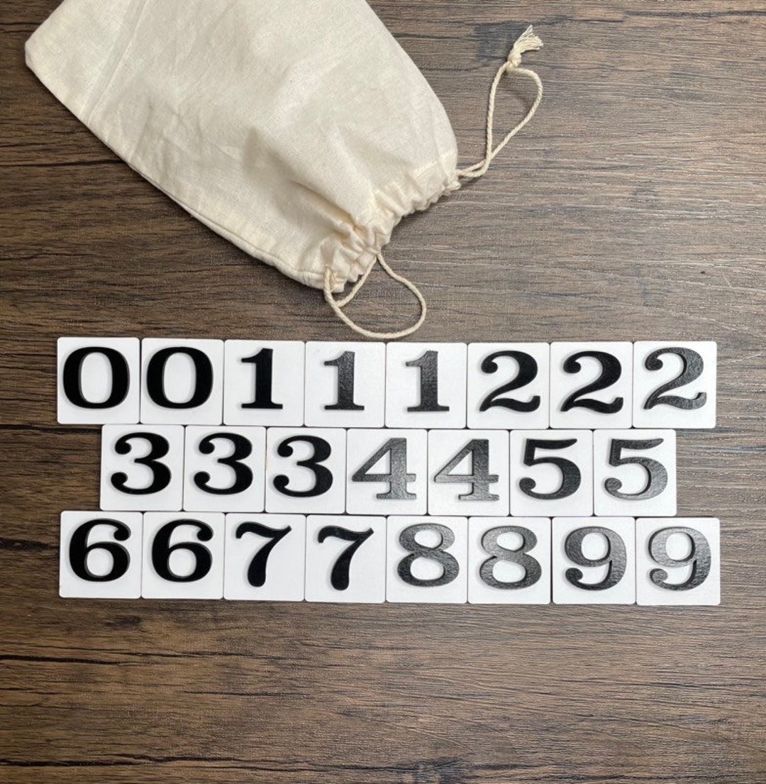 Countdown Sign Numbers, Extra Numbers, Kristacustomshop - Etsy