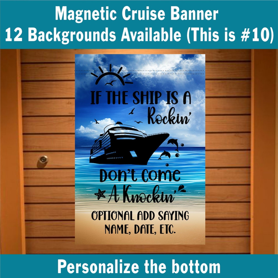 Cruise Ship Door Decoration, Funny Stateroom Banner Decor, Gift for ...