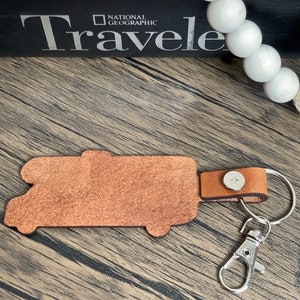Custom Class C Motorhome Leather Keychain, Personalized Motor Home ...