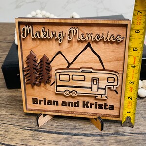Custom Fifth Wheel Trailer Wood 3d Sign With Stand, Personalized 5th ...