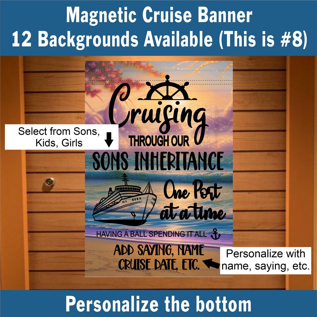 Cruise Door Decoration, Personalized Cruise Gift, Funny Cruise Ship ...