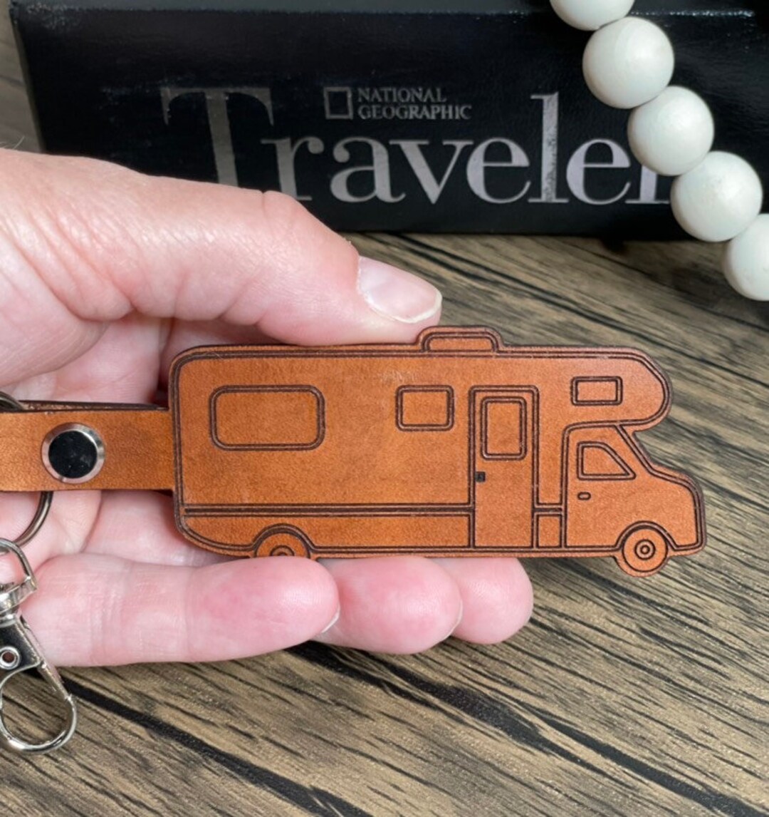 Custom Class C Motorhome Leather Keychain, Personalized Motor Home ... Custom Class C Motorhome Leather Keychain, Personalized Motor Home ...