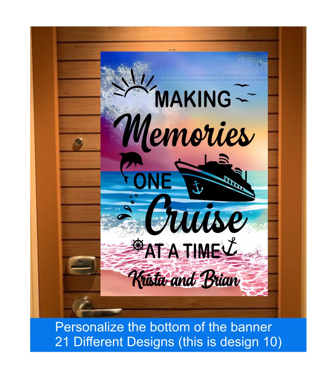 Cruise Door Decoration, Gift for Cruiser, Custom Magnetic Sign to ...
