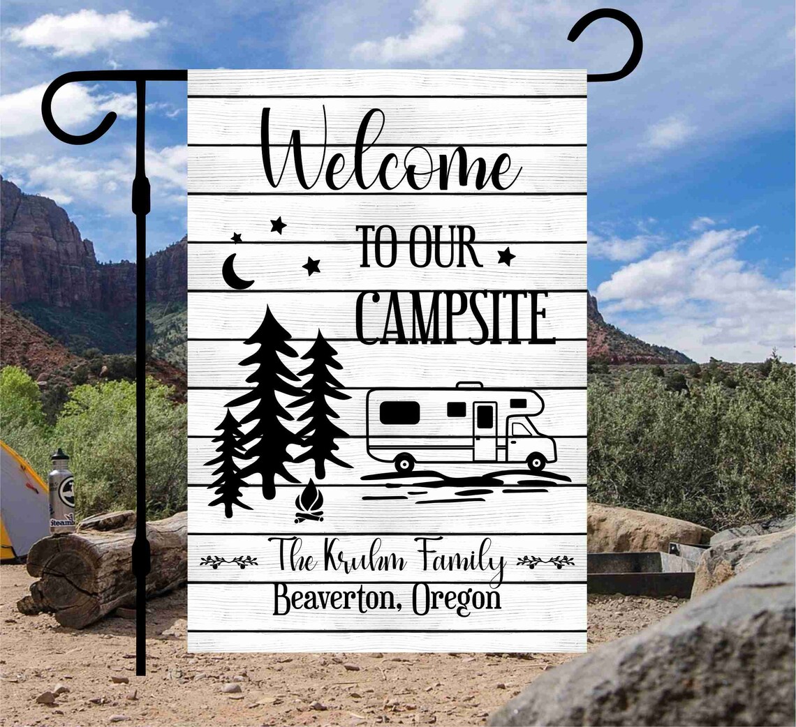 Custom Class C RV Camper Motorhome Garden Flag Personalized - Etsy