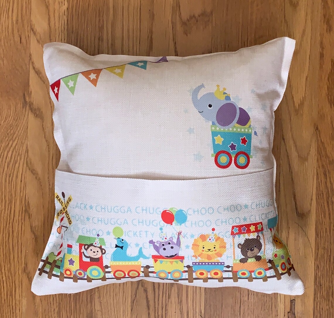 Train Pillow Cover Custom Train Pillow Sham Train Reading - Etsy