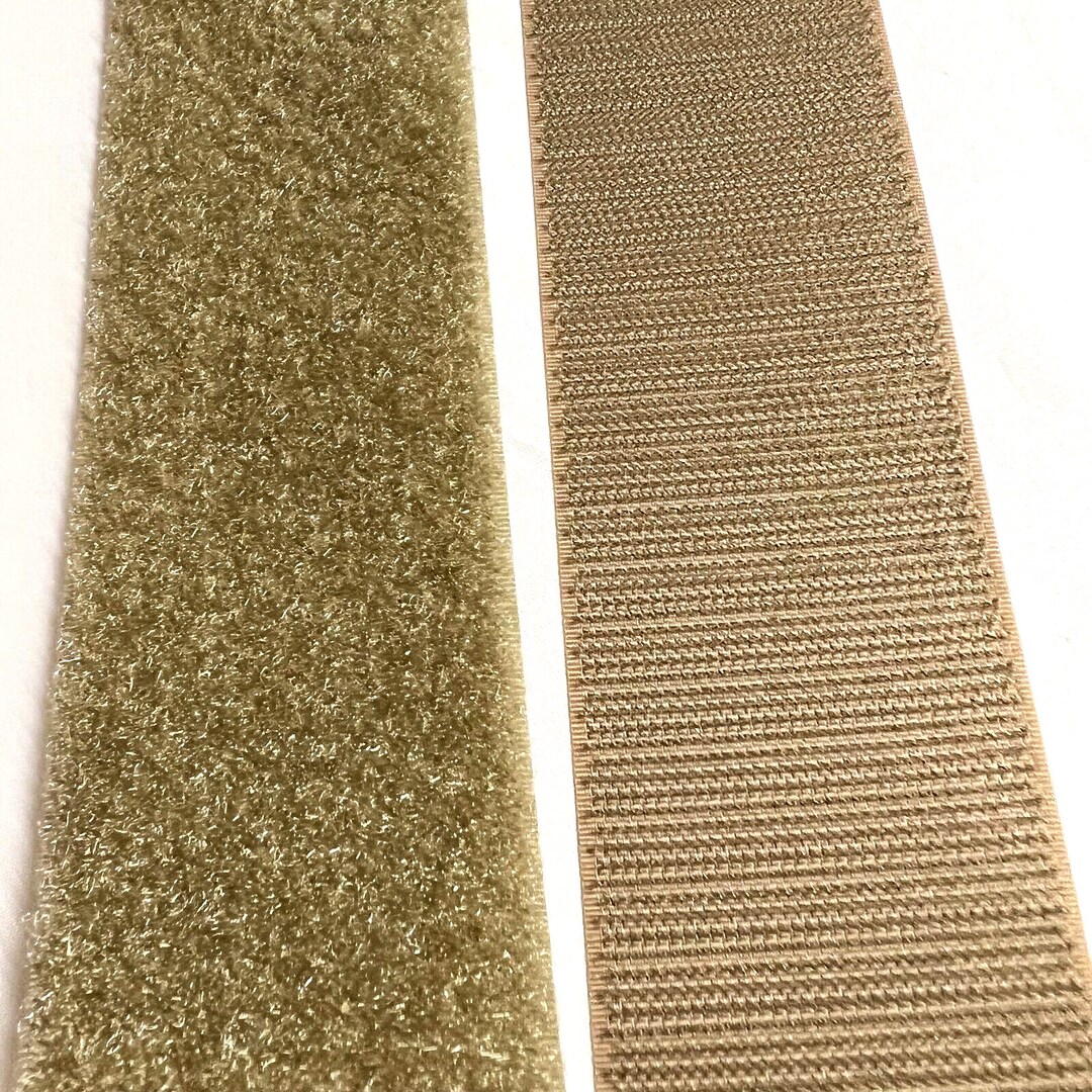 2" Wide Velcro® Brand MIL-SPEC Desert Tan Hook and Loop Set - 1 YARD ...