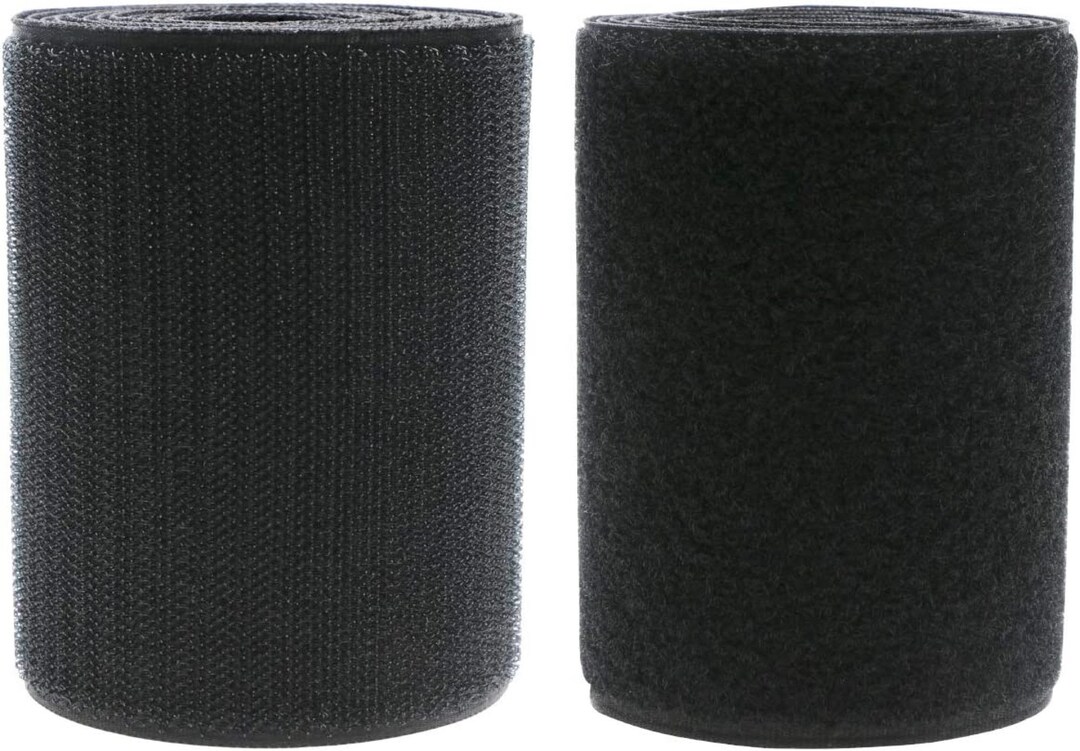 4" Wide Velcro® Brand MIL-SPEC Black Hook and Loop Set -sew-on Type - 1 ...