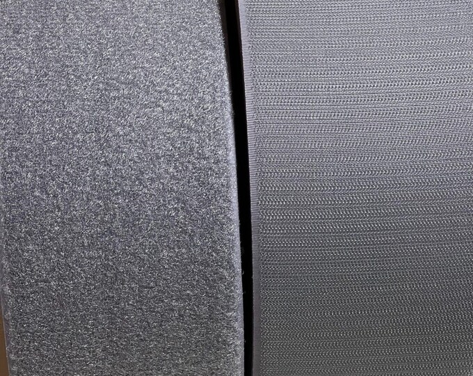 4" Wolf Grey MIL-SPEC Velcro® Brand Sew-on Hook and Loop Set - 1 YARD ...