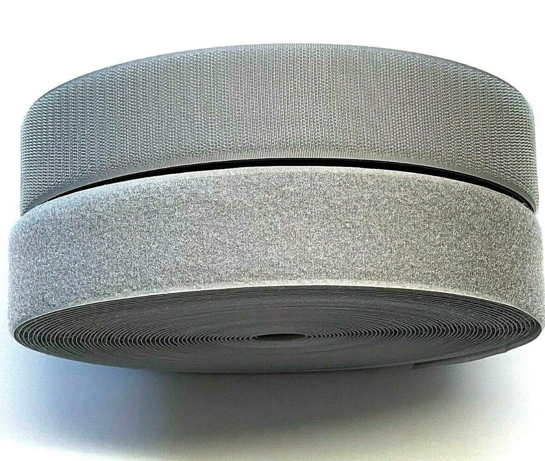 2" Wide Velcro® Brand MIL-SPEC Light Grey Hook and Loop Set - 1 YARD ...