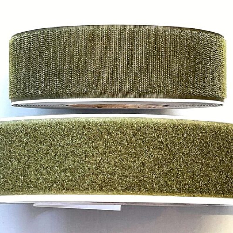 2" Wide Velcro® Brand MIL-SPEC Green Self Adhesive Hook and Loop Set ...