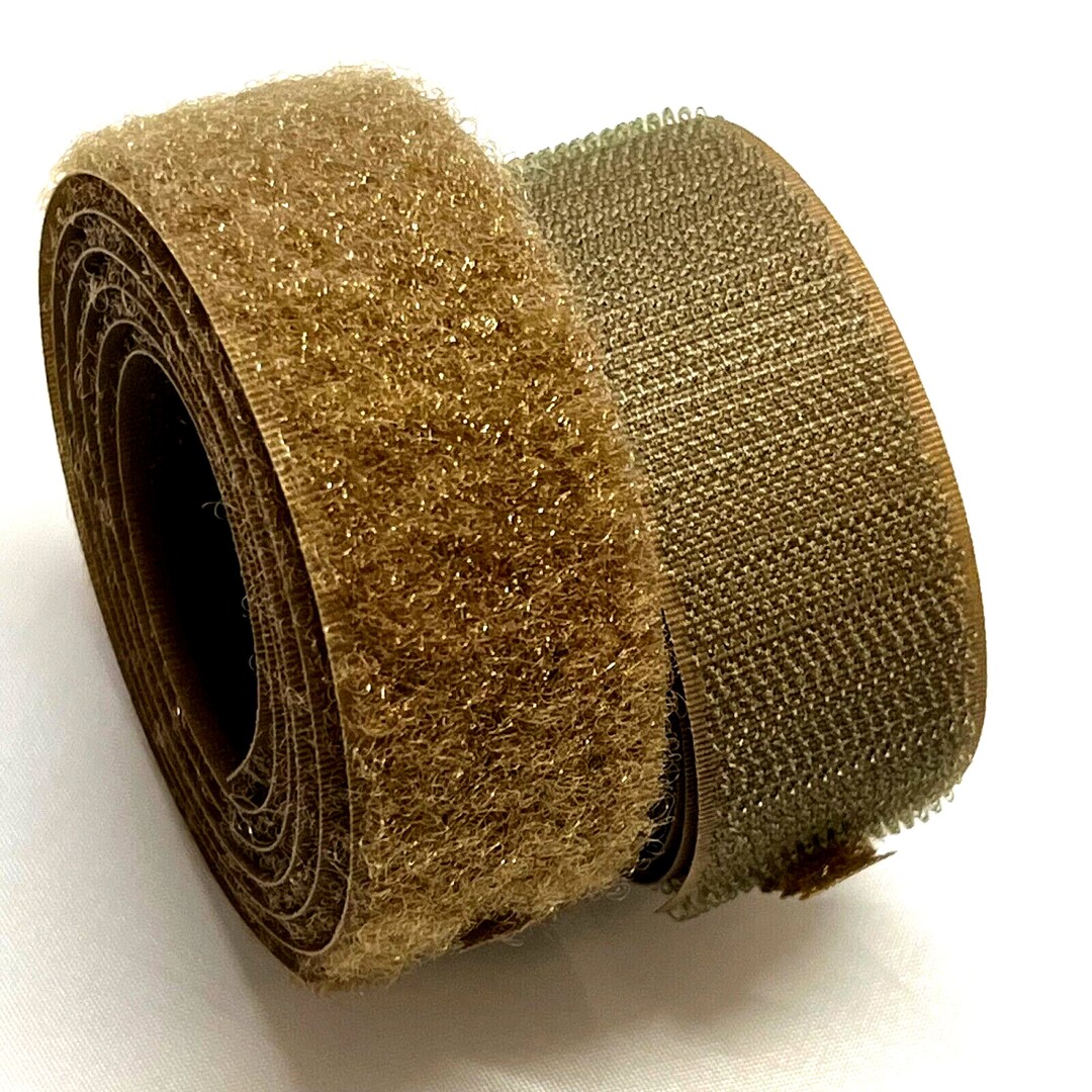 1" Wide Velcro® Brand MIL-SPEC Coyote Sew-on Type Hook and Loop Set - 1 ...