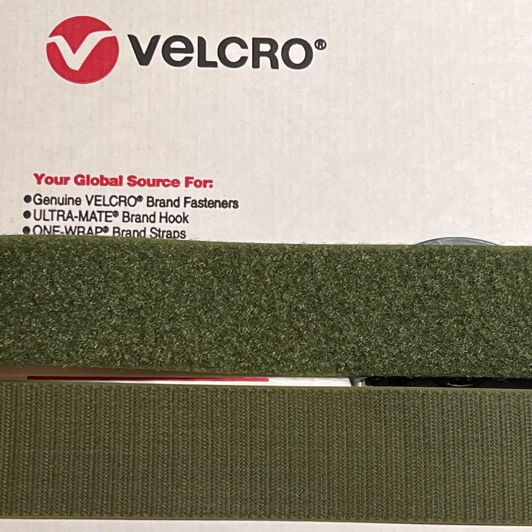 2" Wide Velcro® Brand MIL-SPEC Olive Green Sew-on Type Hook and Loop ...