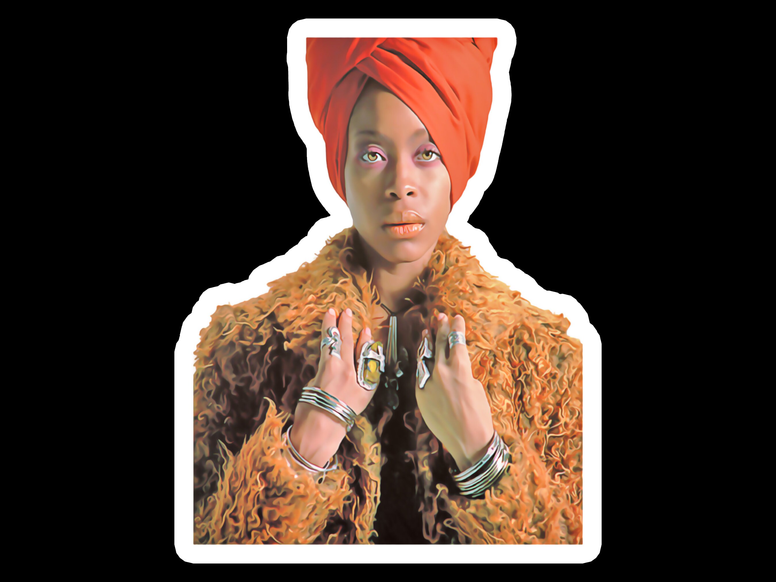 Erykah Badu Die Cut Sticker Erykah Badu Sticker Urban Sticker Hip Hop ...