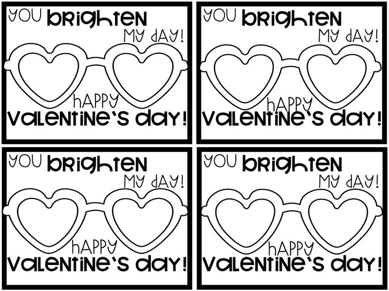 Valentine Gift Tags - Sunglasses Version - Etsy