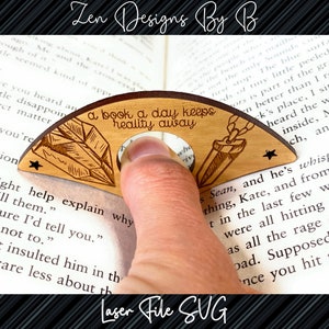 Book Page Holder Bundle of 6 Laser SVG, Floral Book Page Holder, Book ...