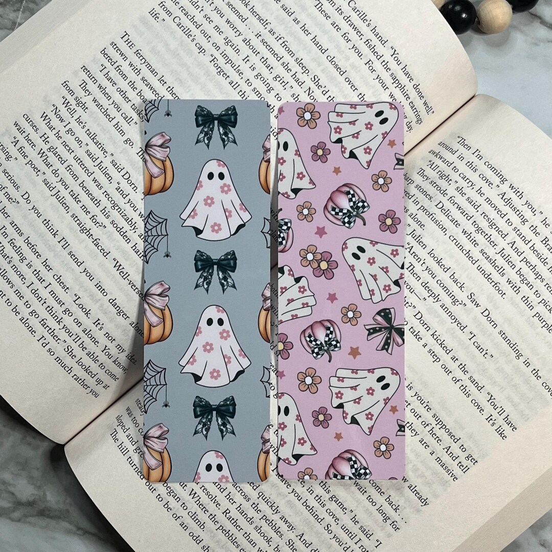 Ghost Bookmark, Cute Ghost Bookmark, Bookmarks for Women, Halloween ...