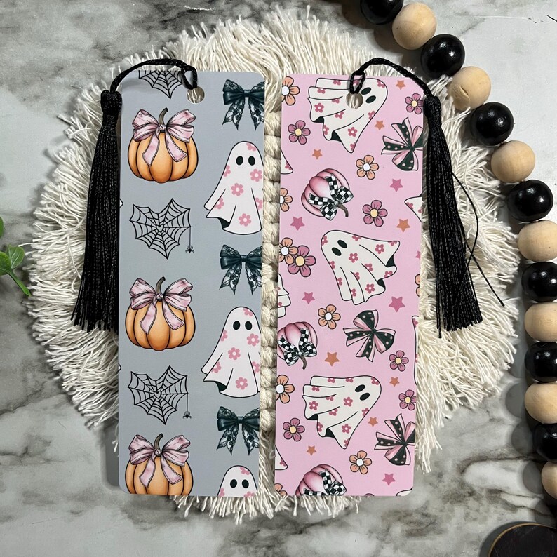 Ghost Bookmark, Cute Ghost Bookmark, Bookmarks for Women, Halloween ...