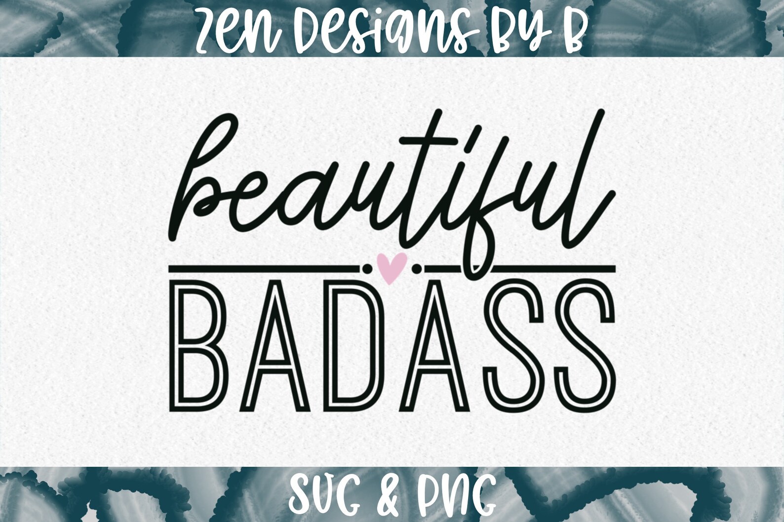 Beautiful Badass SVG Cut File, Beautiful, Pretty, Badass - Etsy