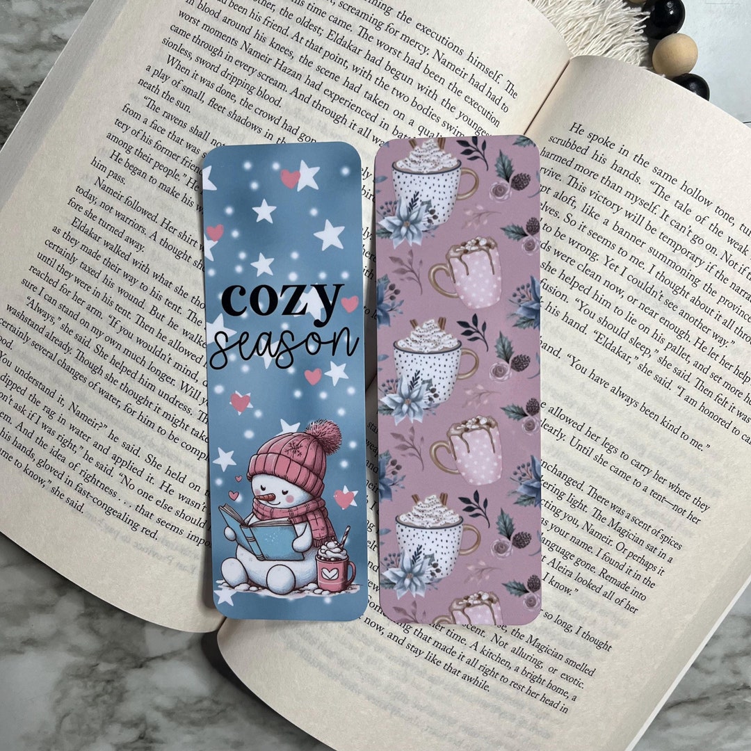 Cozy Season Snowman Bookmark, Winter Reading Gift - Etsy