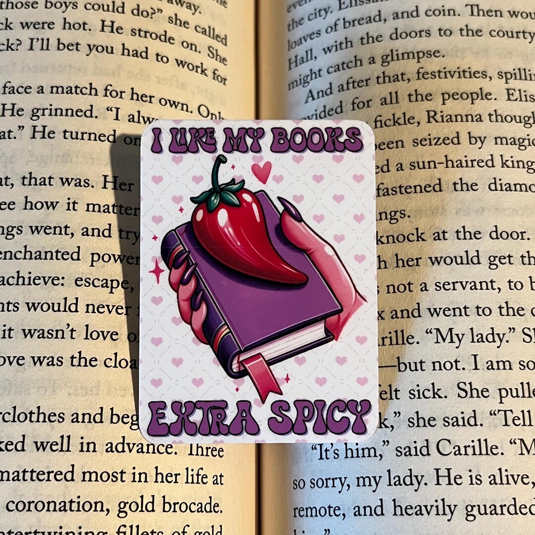 I Like My Books Extra Spicy Sticker, Smut Sticker, Bookish Sticker ...