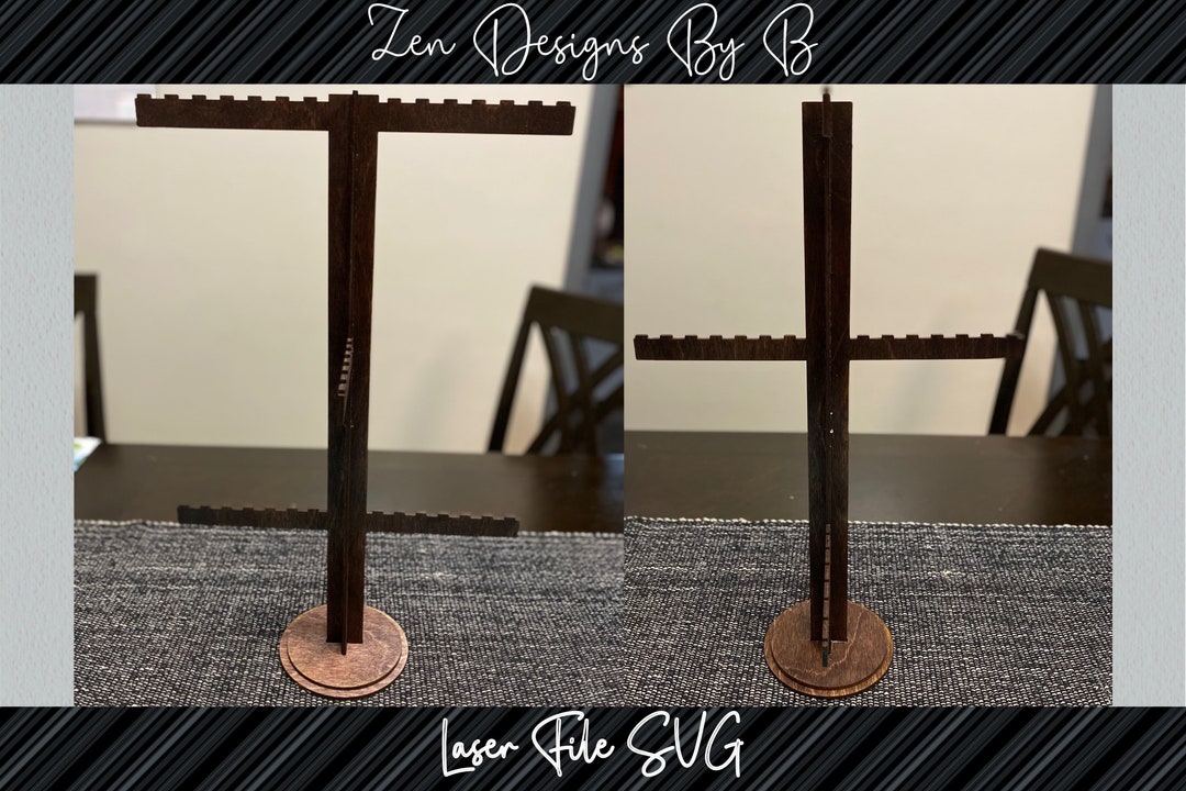 6 Tier Keychain Stand Laser SVG, 6 Tier Car Charm Stand, Display Stand ...