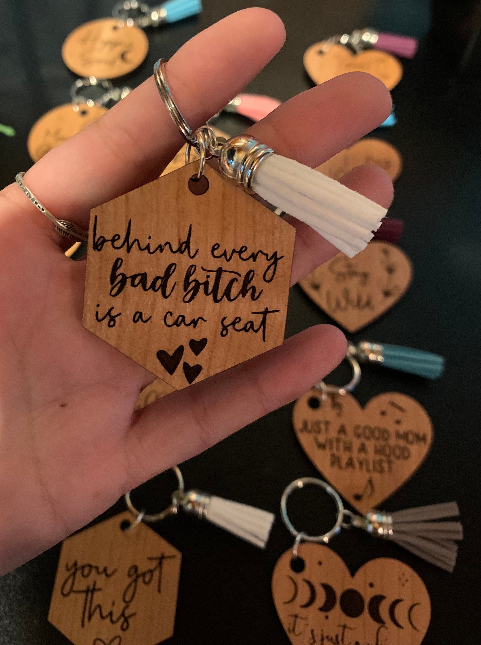 Keychain Bundle 15 Laser SVG Glowforge Keychain - Etsy