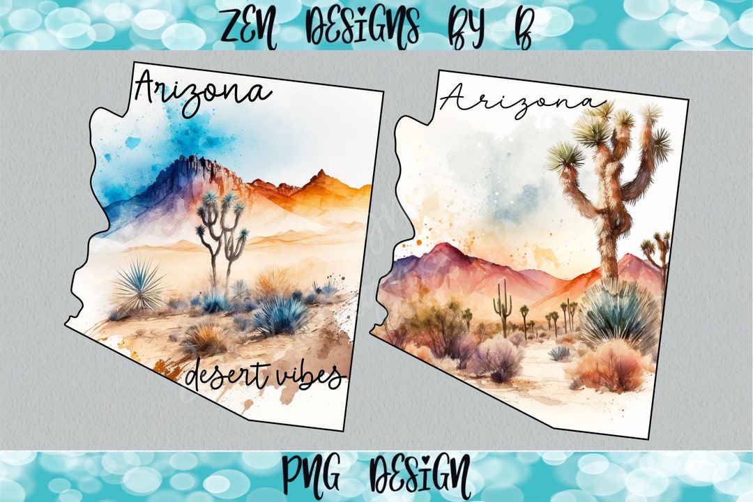 Arizona State Sublimation Bundle, Az, Arizona, Desert Vibes, Desert ...